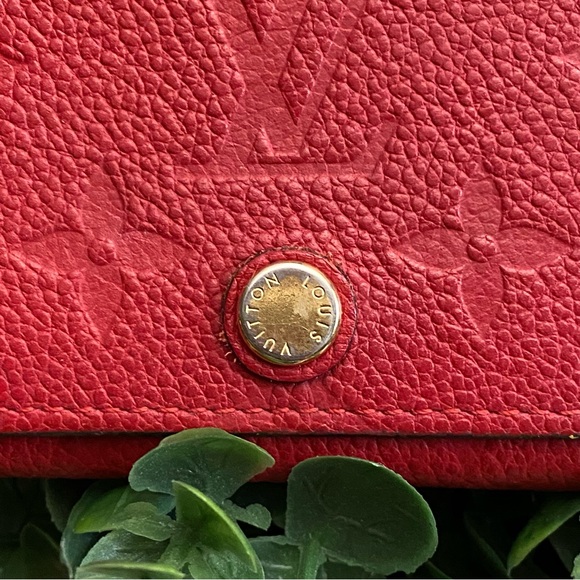 Louis Vuitton | Bags | Louis Vuitton Red Monogram Empreinte Envelope ...